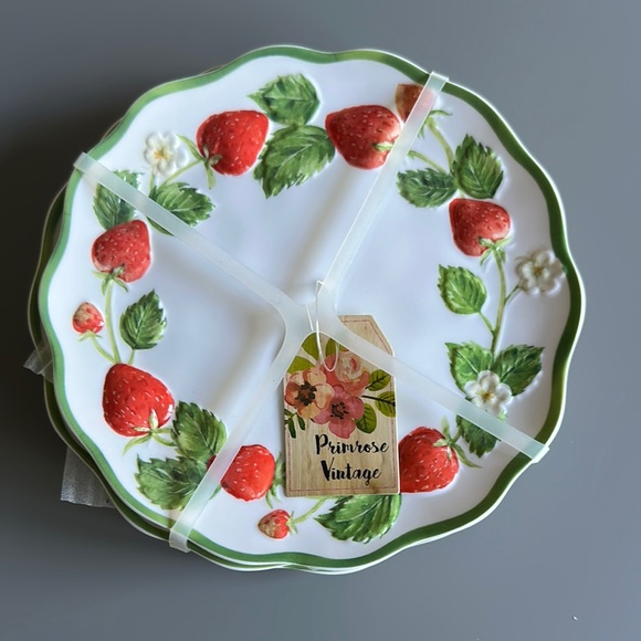 Primrose Vintage | Dining | Nwt Primrose Vintage Strawberry Dessert ...